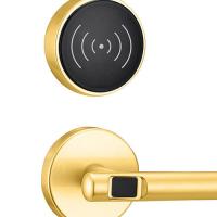 China Zinc Alloy Electronic Door Lock High Security Software RFID Hotel Room Door Lock for sale