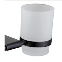 China ORB Hotel Bathroom Accessory Double Tumbler Holders Toothbrush Holder Wall Mounted for sale