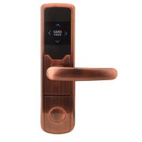 China High Security Hotel RFID Card Electronic Door Lock With Hotel Management System for sale