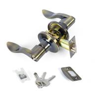 China Zinc Alloy Tubular Lever Antique Bronze Door Lock Handle Set Mortise Door Lock for sale