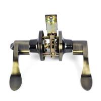 China Zinc Alloy Tubular Lever Antique Bronze Door Lock Handle Set Mortise Door Lock for sale