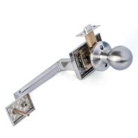 China Entrance Zinc Alloy Entry Door Handlesets Plated Satin Nickel Mortise Lock for sale