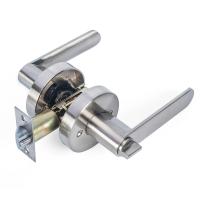 China Satin Nickel Lever Set Lock Living Room Bedroom Bathroom Tubular Door Handle Lock for sale