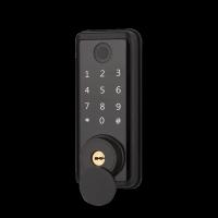 China Coated Zinc Alloy Smart Deadbolt Door Lock For Max Security  WiFi APP for sale