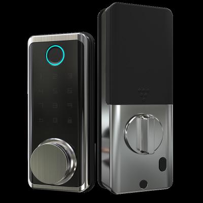 China Key Free Touchscreen RFID Deadbolt Door Lock Latch With Controller Of Gateway for sale