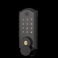China Remote Control Smart Door Lock Deadbolt 4pcs AA Batteries For Wooden Door for sale