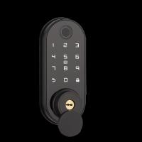 China FCC Smart Deadbolt Latch Door Lock With Fingerprint Code Card APP WiFi Funciton for sale