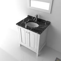 China Floor standing black Wooden Bathroom Cabinets / bath furniture sets for sale