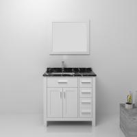 China Home Furniture Vanity MDF Hotel Bathroom Mirror Cabinet with Basin for sale