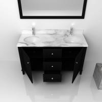 China Modern Sanitary Furniture Bathroom Cabinet Sets With Double Basin for sale