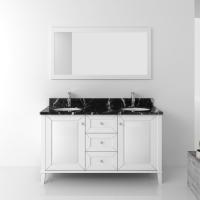 China Modern Sanitary Furniture Bathroom Cabinet Sets With Double Basin for sale
