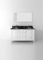 China Modern Sanitary Furniture Bathroom Cabinet Sets With Double Basin for sale