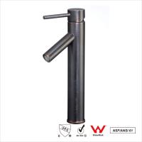 China Ceramic Cartridge Single Handle Sink Faucets / Polished Brass Bathroom Faucet for sale