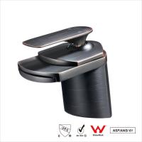 China Deck mount waterfall bathroom sink faucet Single Handle 360 Swivel for sale