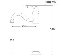 China Oil Rubbed Bronze Water Mixer Tap , Concrete Chrome Basin Faucet for sale