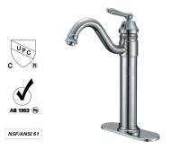 China Oil Rubbed Bronze Water Mixer Tap , Concrete Chrome Basin Faucet for sale