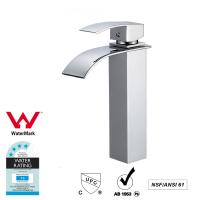 China Mechanical Wash Basin Taps , Bathroom 360 Swivel Deck Mount Faucet for sale