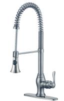 China CUPC Approved Chrome Brass Water Power Sink Faucets Pull Out Water Tap for sale