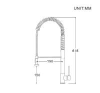 China Hot Cold Water Mixer Pull out Sink Faucets Chrome Surface Treatment for sale