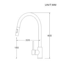 China Cupc Lead Free Brass Sink Pull out Mixer Tap 360 Swivel No Corrosion for sale