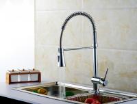 China Water Saving Singe Handle Pull out Spout Water Kitchen Sink Faucets Lifting Type for sale