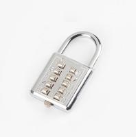 China Mini Push Button Code Resettable Combination Padlock 10 Pin Sports Locker for sale