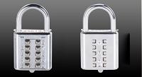 China Mini Push Button Code Resettable Combination Padlock 10 Pin Sports Locker for sale