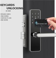 China Smart Door Lock Keyless NFC / IC Card Unlock  Touchscreen Keypad Hotel APP for sale