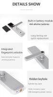 China Bluetooth WiFi RFID Keyless Smart Door Lock For Home Entry Door Room Door for sale