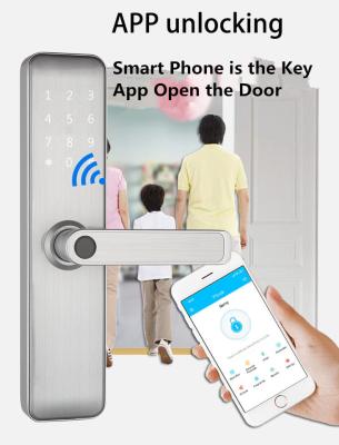 China Bluetooth WiFi RFID Keyless Smart Door Lock For Home Entry Door Room Door for sale