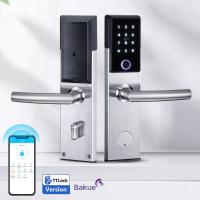 China Firerated 120min Smart Door Lock  Painted  Secure Access Bluetooth WiFi Code Card Mechanical Key Options for sale