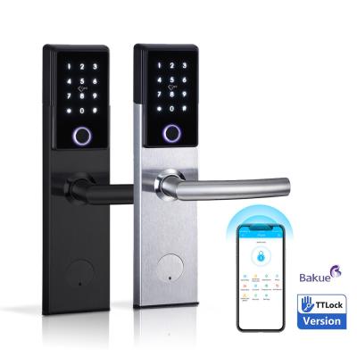 China Bluetooth Door Lock Integrated Card Code Fingerprint APP Bluetooth WiFi Fireproof Options Ensuring Access Control for sale