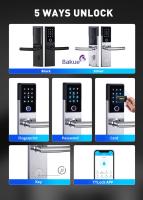 China 120Min Fireproof Fringerprint Door Lock Compatible Entrance Door Apartment Door Hotel Door Office Door Access Solution Smart APP WiFI Code for sale