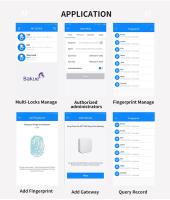 China 120Min Fireproof Fringerprint Door Lock Compatible Entrance Door Apartment Door Hotel Door Office Door Access Solution Smart APP WiFI Code for sale