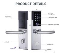 China 120Min Fireproof Fringerprint Door Lock Compatible Entrance Door Apartment Door Hotel Door Office Door Access Solution Smart APP WiFI Code for sale