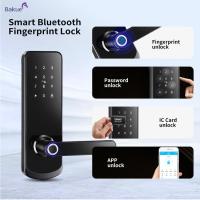 China Smart Digital Door Lock with 60min Fireproof WiFi eKey APP Remote Control and 4pcs AA Alkaline Battery for sale
