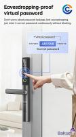 China Aluminum Fringerprint Door Lock Featuring 4pcs AA Battery Operated Access Control System for Enhanced Protection Smart Digital Door Lock for sale