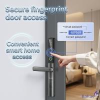 China Aluminum Fringerprint Door Lock Featuring 4pcs AA Battery Operated Access Control System for Enhanced Protection Smart Digital Door Lock for sale
