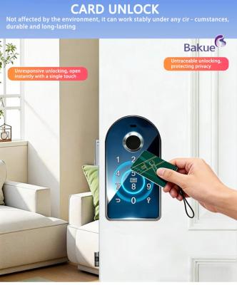 China Rechargeable Lithium Batteries Bluetooth Door Lock Core  Keyless Entry System Mobile App Control for sale