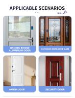 China Black Smart Digital Door Lock Wireless Bluetooth Keyboard Business Residential Doors for sale