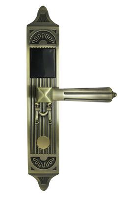 China Bronze Lace Plate Size 428*60mm Electronic Door Lock for sale