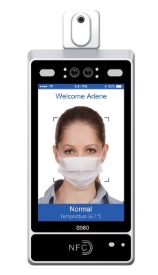 China 0.7m Face Recognition Temperature Measurement Device for sale
