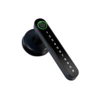 China TT Lock APP Fingerprint Lock Bluetooth Smart Lock Digital Electronic Lock Keyless Door Lock Handle Zinc Black Handle for sale