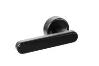 China TT Lock APP Fingerprint Lock Bluetooth Smart Lock Digital Electronic Lock Keyless Door Lock Handle Zinc Black Handle for sale