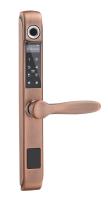 China AAA Batteries Powered Aluminum Frame Smart Fingerprint Door Lock for sale
