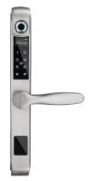 China AAA Batteries Powered Aluminum Frame Smart Fingerprint Door Lock for sale