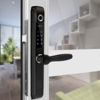 China AAA Batteries Powered Aluminum Frame Smart Fingerprint Door Lock for sale