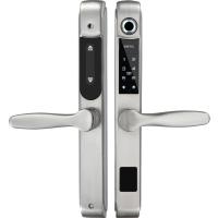 China AAA Batteries Powered Aluminum Frame Smart Fingerprint Door Lock for sale