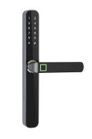 China IP65 Antifreezing Aluminum Frame Fingerprint Glass Door Smart Lock for sale