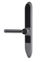 China IP65 Antifreezing Aluminum Frame Fingerprint Glass Door Smart Lock for sale